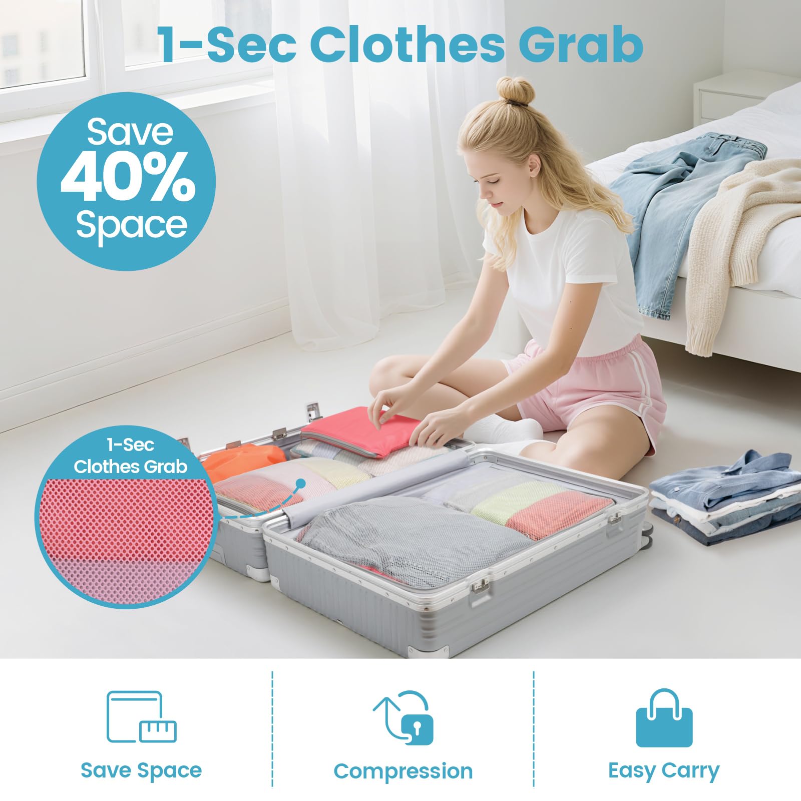 Snapklik.com : Cambond Compression Packing Cubes For Travel - 7 Set ...
