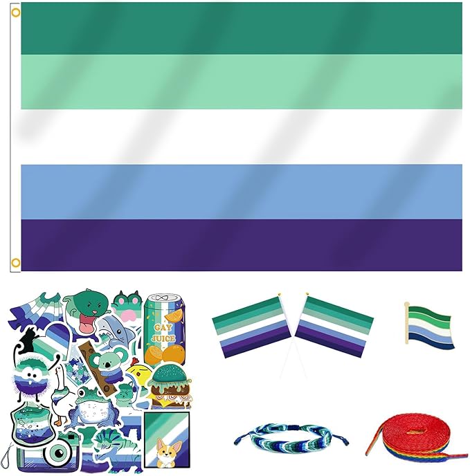 Amazon.com : MEPLUM PRIDE 3x5 FT MLM Gay Flag, MLM Gay Pride Stuff as ...