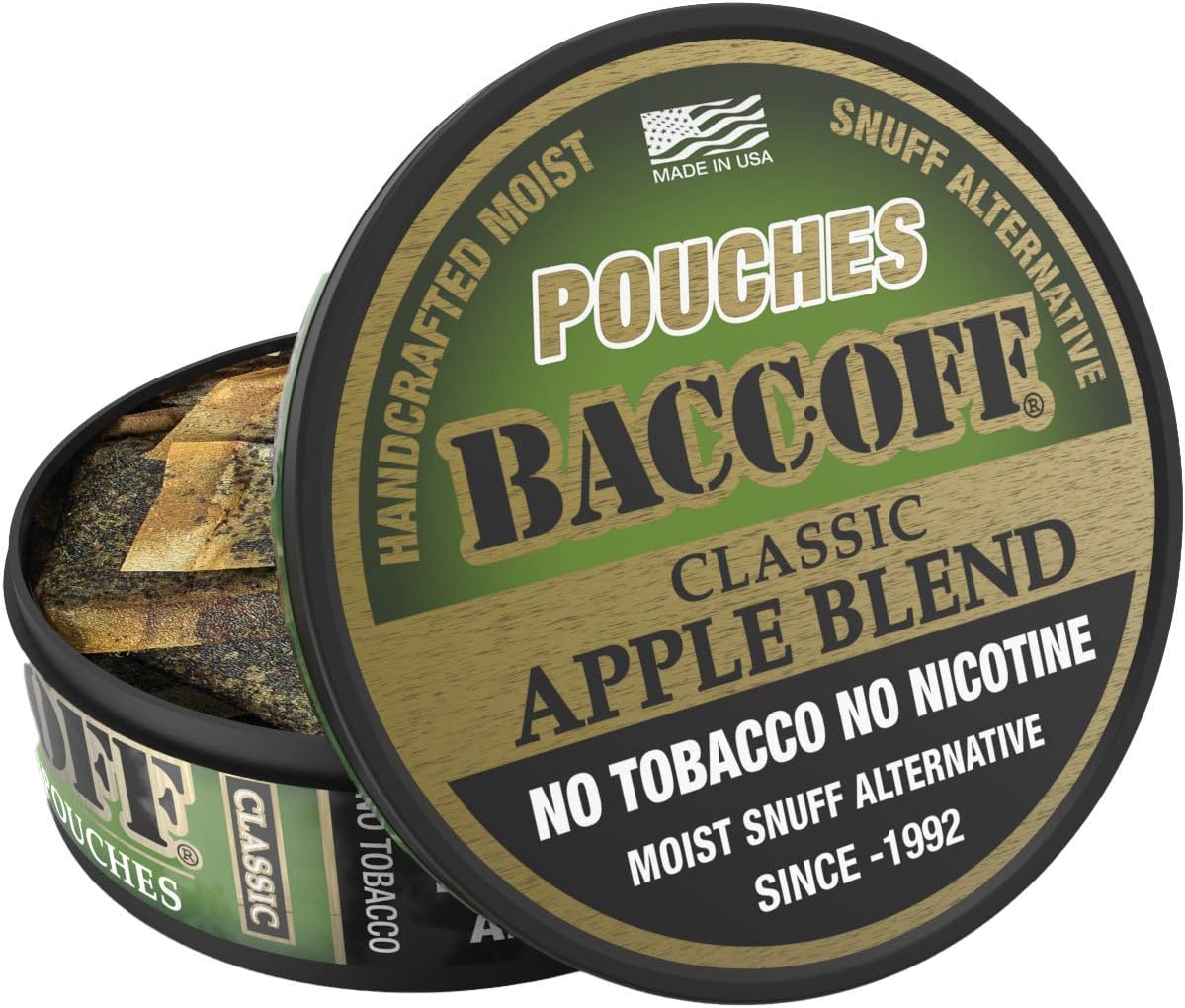 Amazon.com: BaccOff, Classic Apple Blend Pouches, Premium Tobacco Free ...