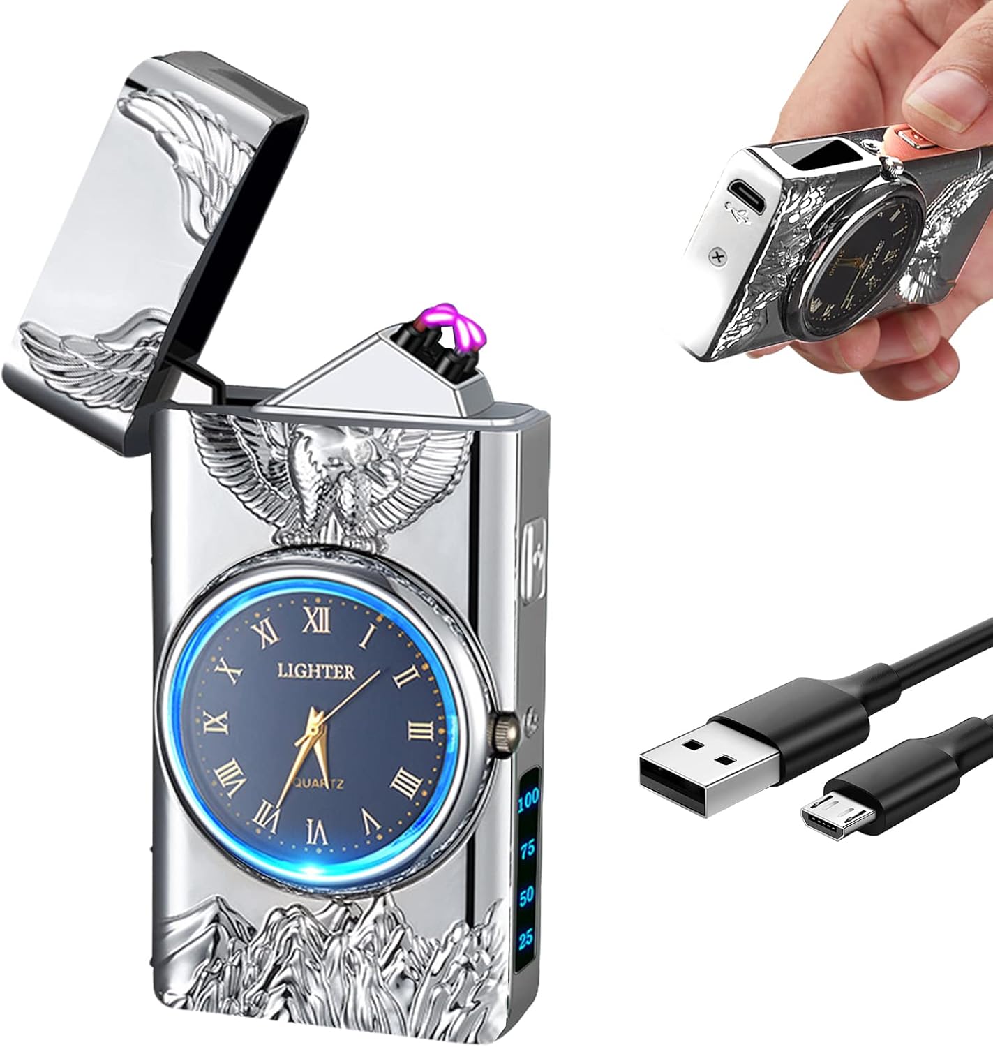 Amazon.com: COMANYI Cool Lighter with Clock Dial Electric Lighter with ...