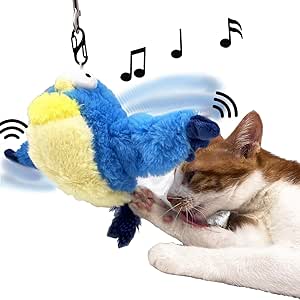 Amazon.com : Flying Bird Cat Toy, Kitty Feather, Chew, and Catnip ...