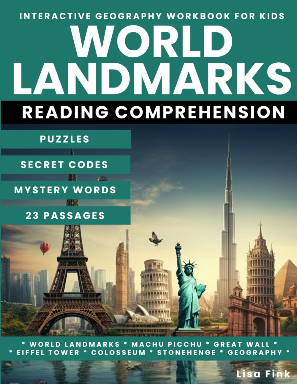 World Landmarks Interactive Geography Workbook for Kids: Puzzles and ...