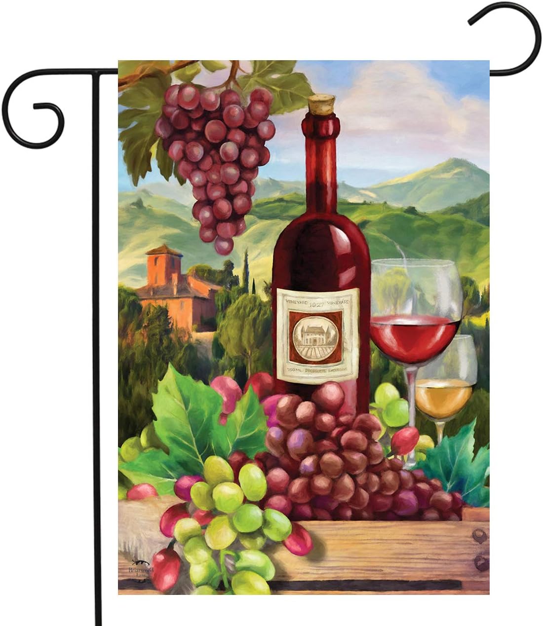 Amazon.com: PWHAOO Wine Garden Flag Welcome Hope You Brought Wine Dog ...