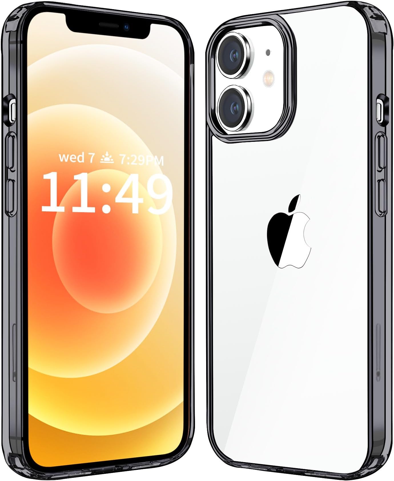 Amazon.com: ORIbox for iPhone 12 Case for iPhone 12 Pro Case Clear,with ...