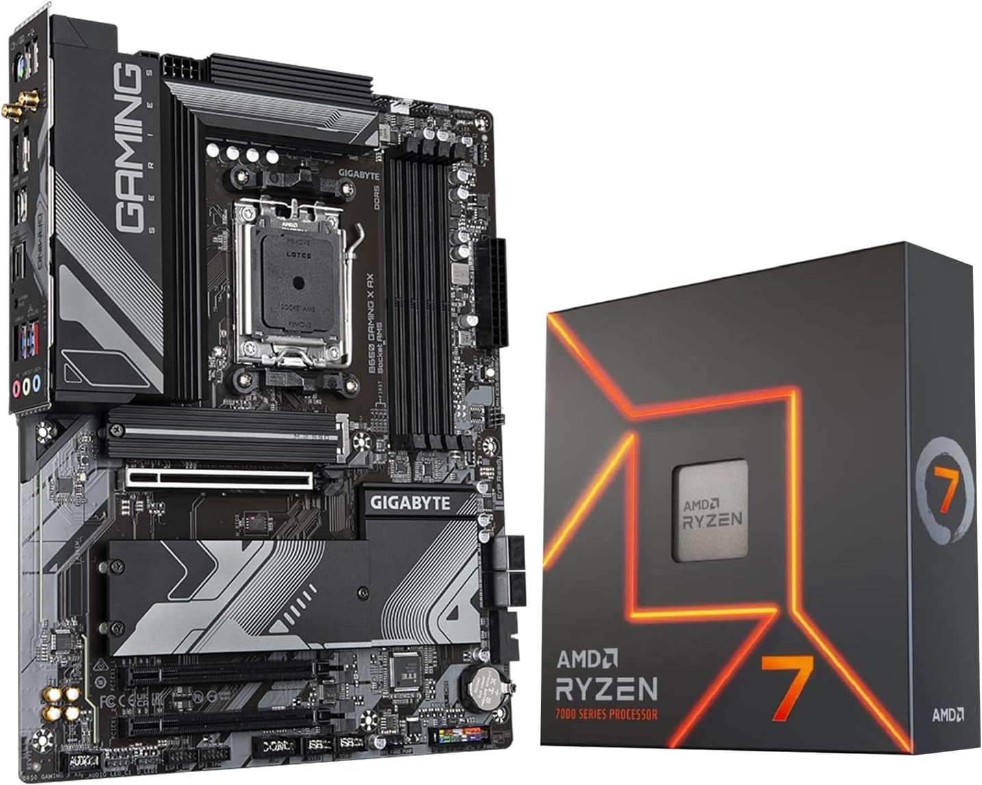 Amazon.com: INLAND Micro Center CPU Motherboard Kit AMD Ryzen 7 7700X 8 ...