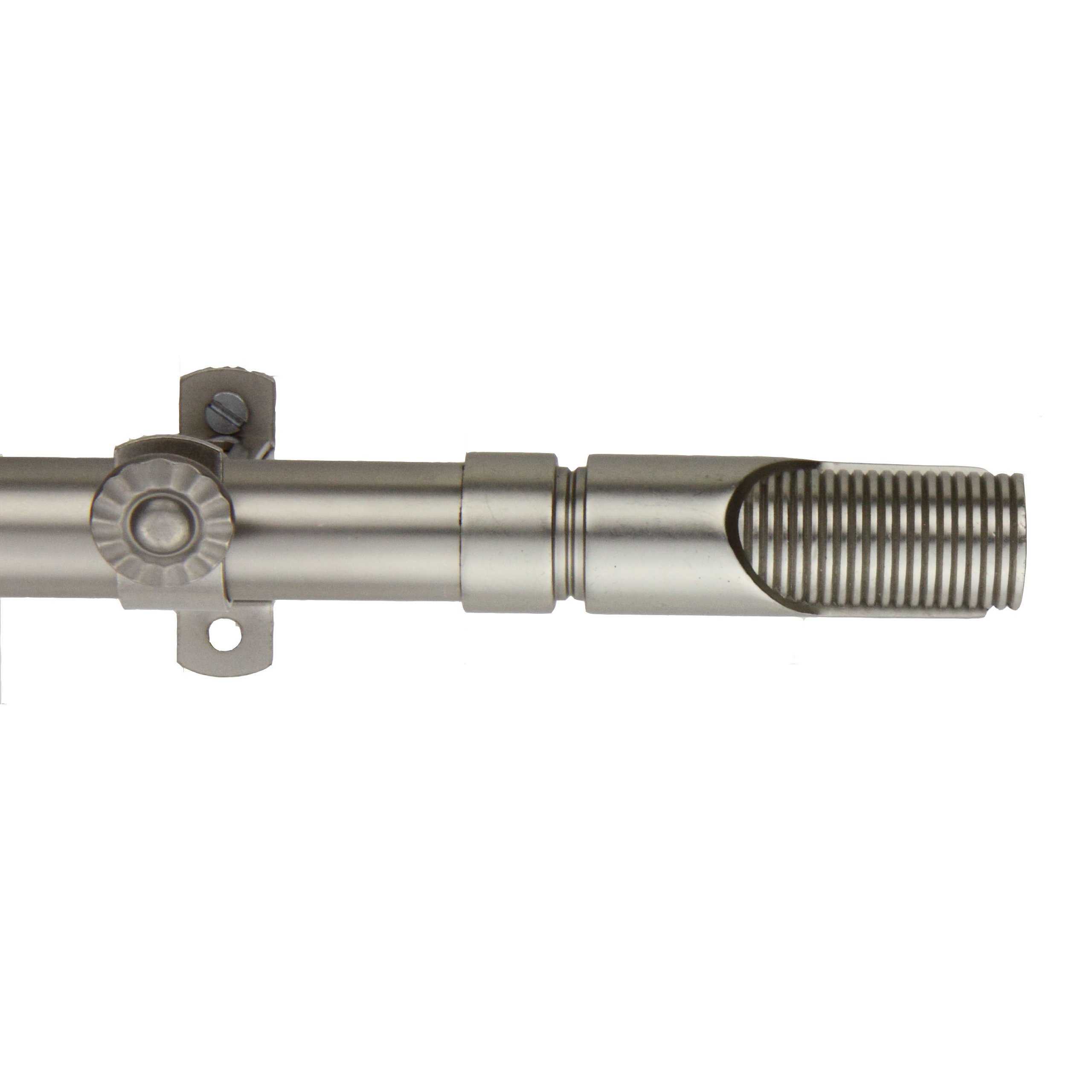 Amazon.com: Modern Bolt Curtain Rod and Hardware Set Size: 120" - 170 ...