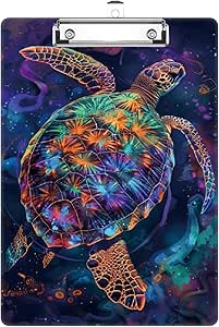 Amazon.com: Sea Turtle Clipboard, Cute Decorative Clip Board with Metal ...