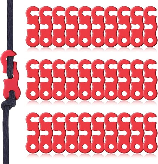 Amazon.com: Guyline Tensioner Aluminum Alloy Guy Line Cord, 30 Pcs Rope ...