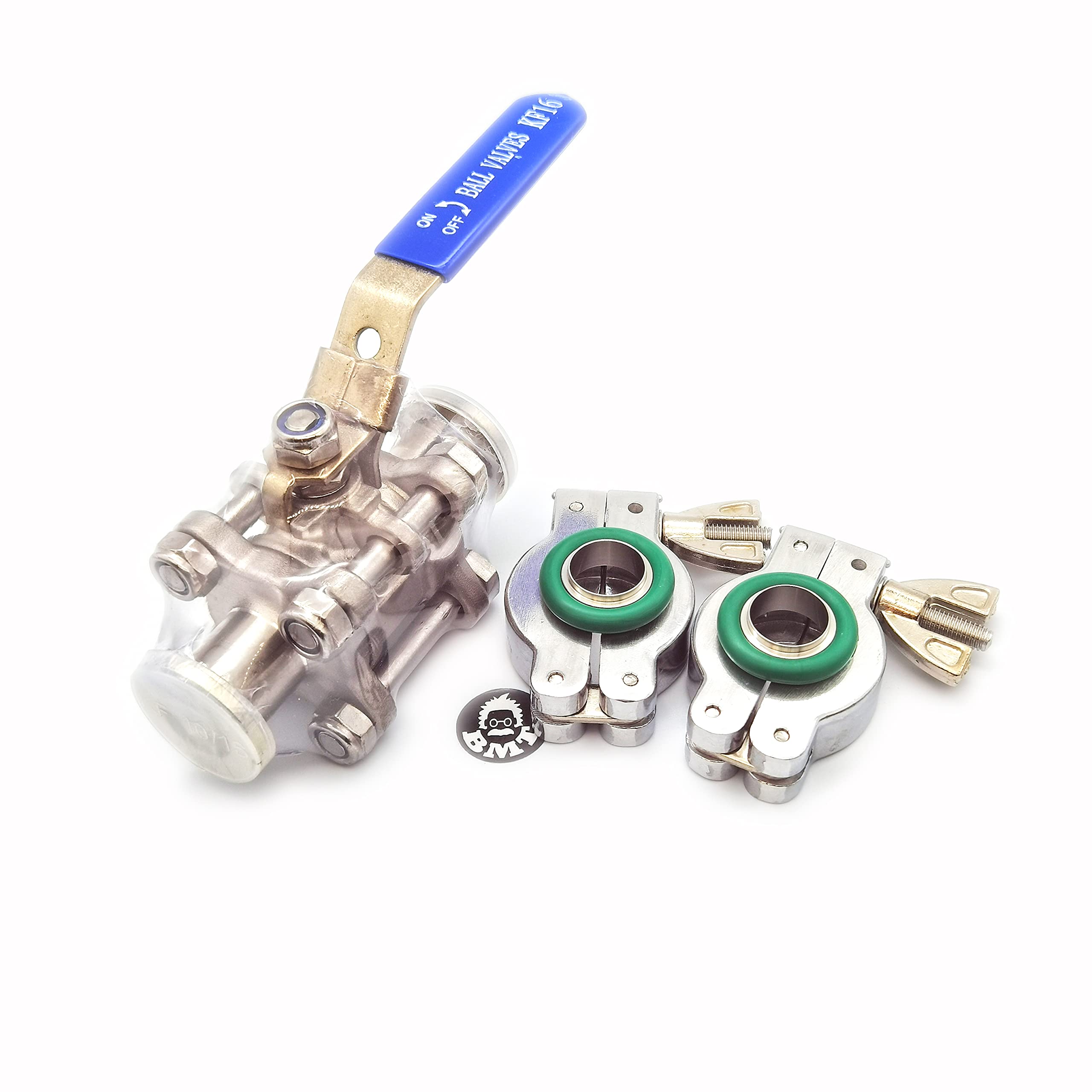 Amazon.com: ISO-KF NW16 KF16 Flange Ball Valve, Shut Off Valve ...