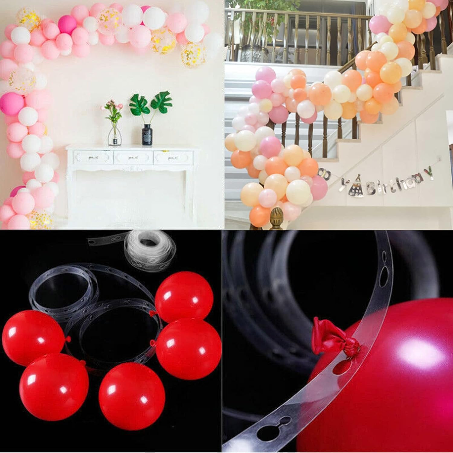 Flyloons Premium Balloon Arch Strips Kit - Effortless Setup for Viral ...