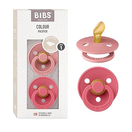 Amazon.com : BIBS Pacifiers 0-6 Months | Colour Collection 2-Pack | BPA ...
