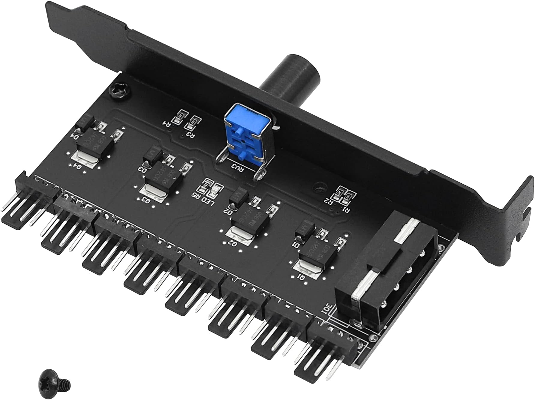 Amazon.com: PC Fan Speed Controller, 4 Channel Computer Cooling Fan ...