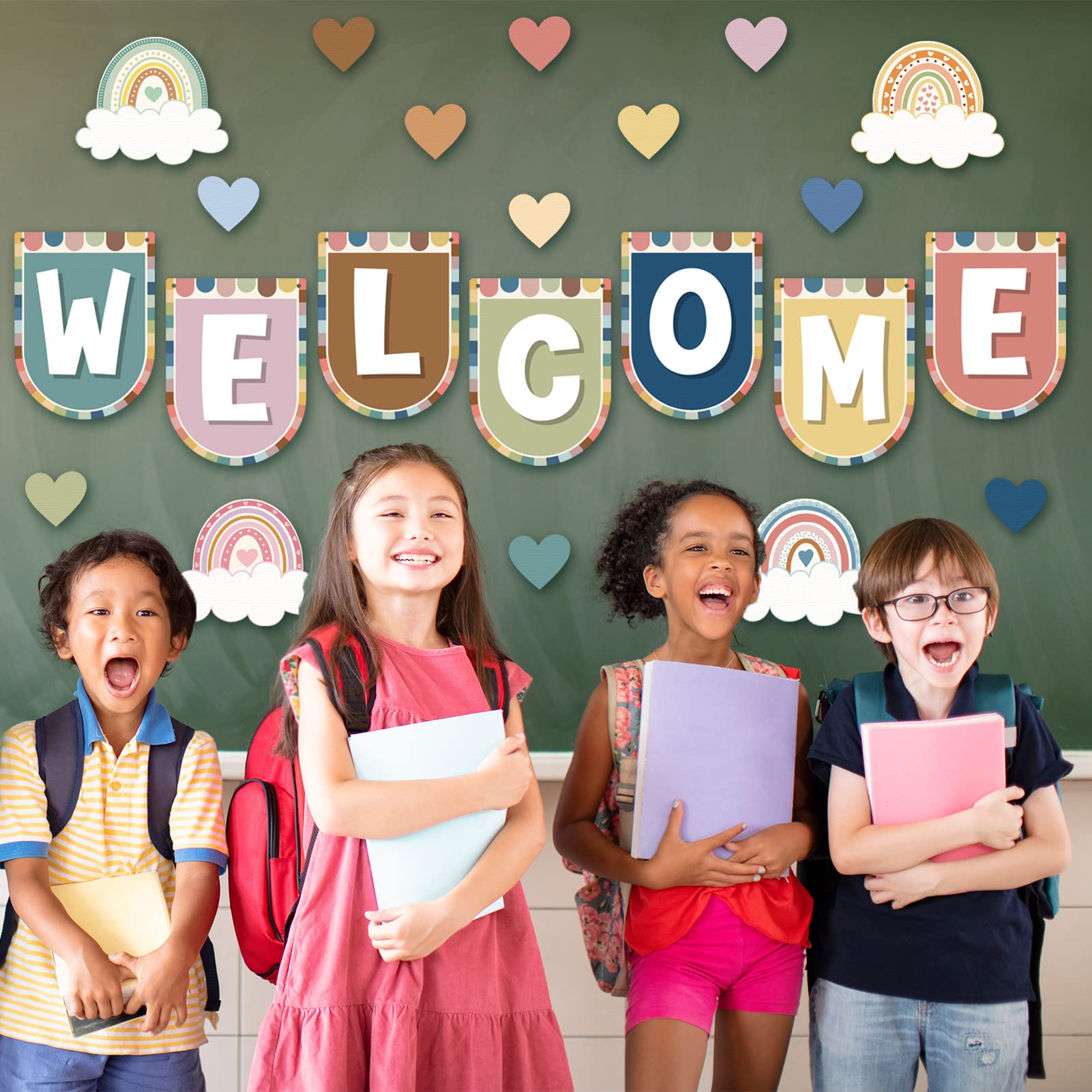 Snapklik.com : 35 Pieces Welcome Bulletin Board - Bohemian Classroom ...