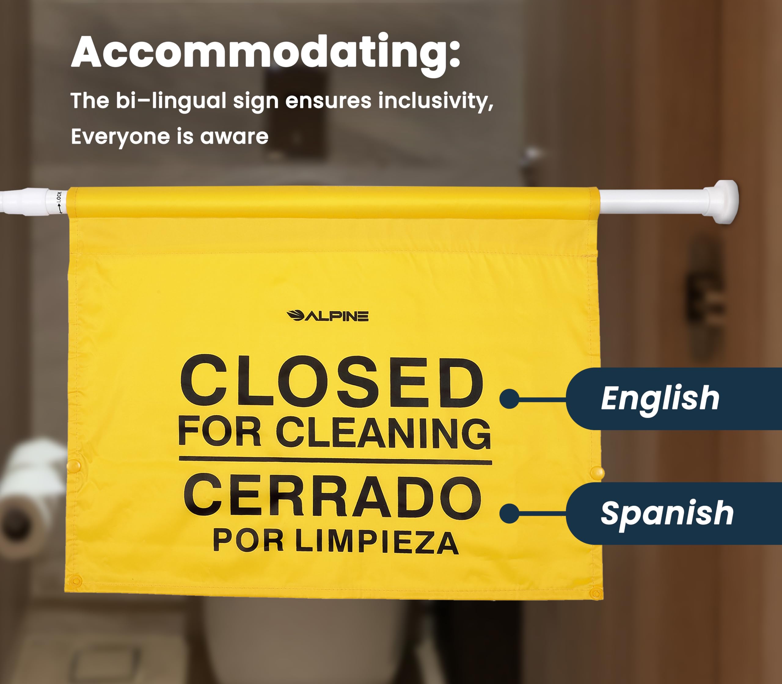 Snapklik.com : Restroom Closed For Cleaning Sign 2 Pack, Commercial ...