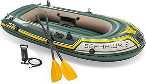 INTEX 68347EP Seahawk 2 Inflatable Boat Set: Includes Deluxe 48in ...