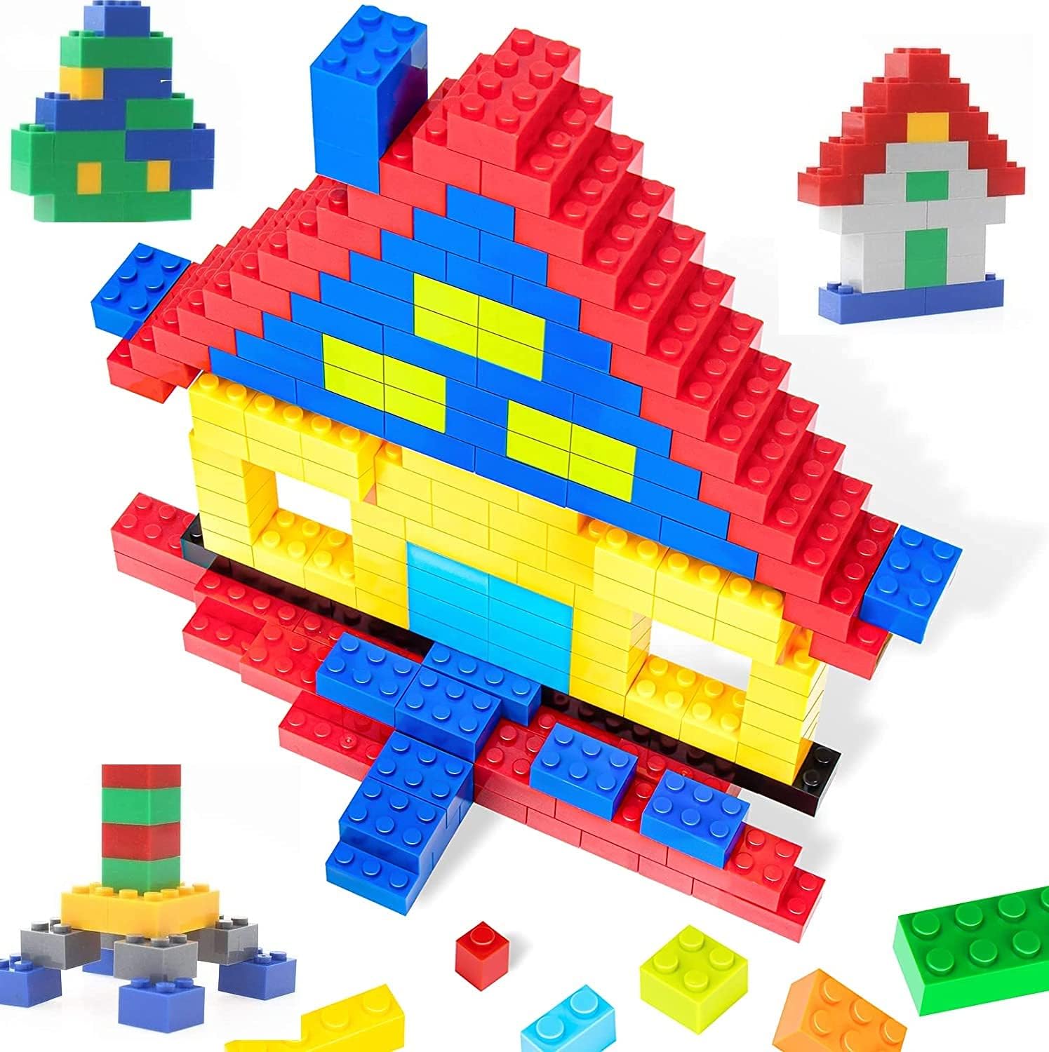 FunBlast Toy Building Blocks - DIY Blocks with Wheel for Kids ...