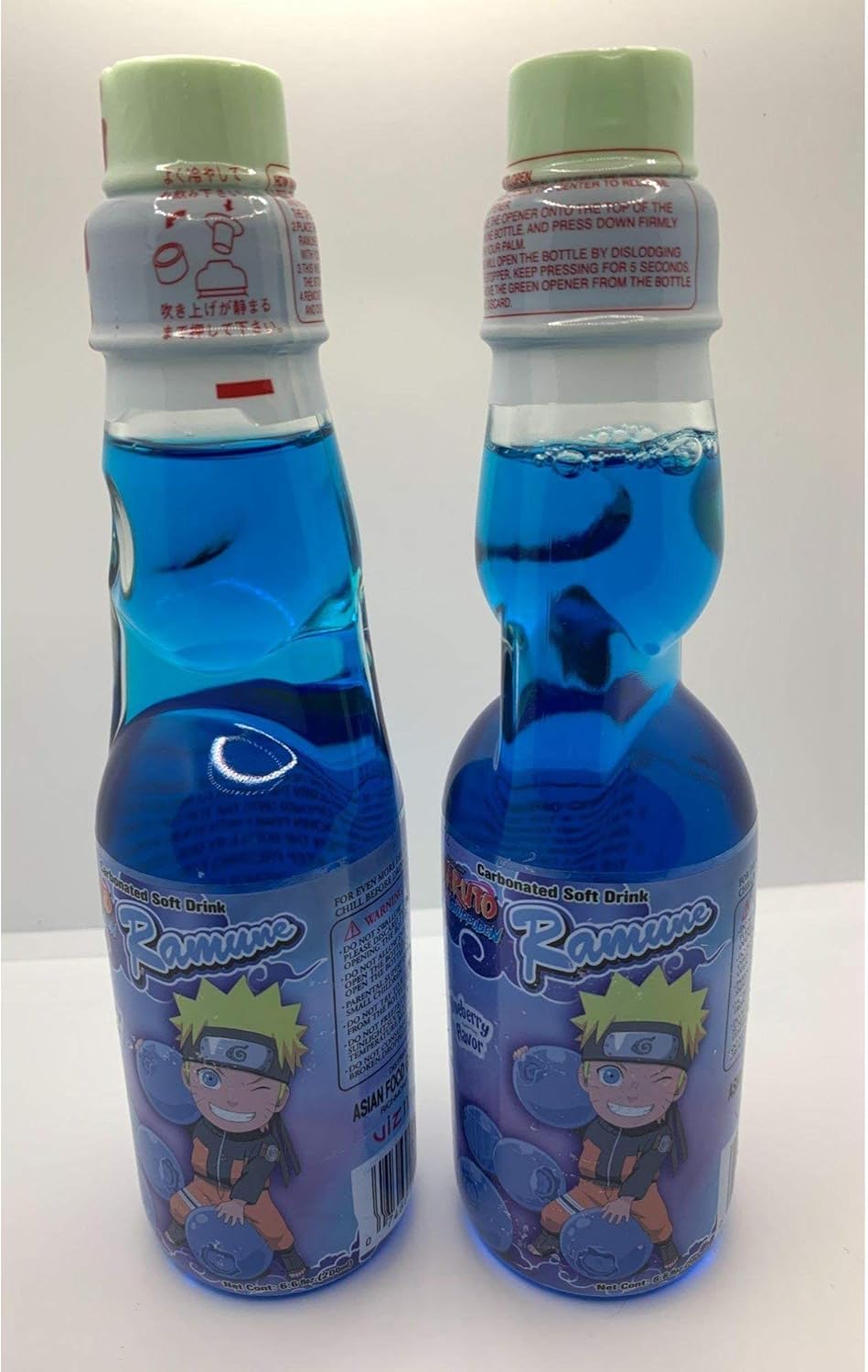 Amazon.com : Ramune Two Naruto Japan Limited Drinks Blueberry : Grocery ...