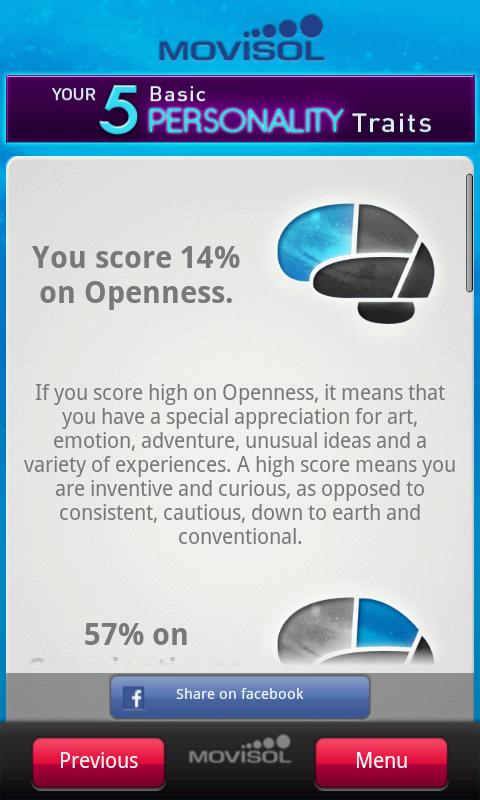 Your five basic personality traits - App on Amazon Appstore