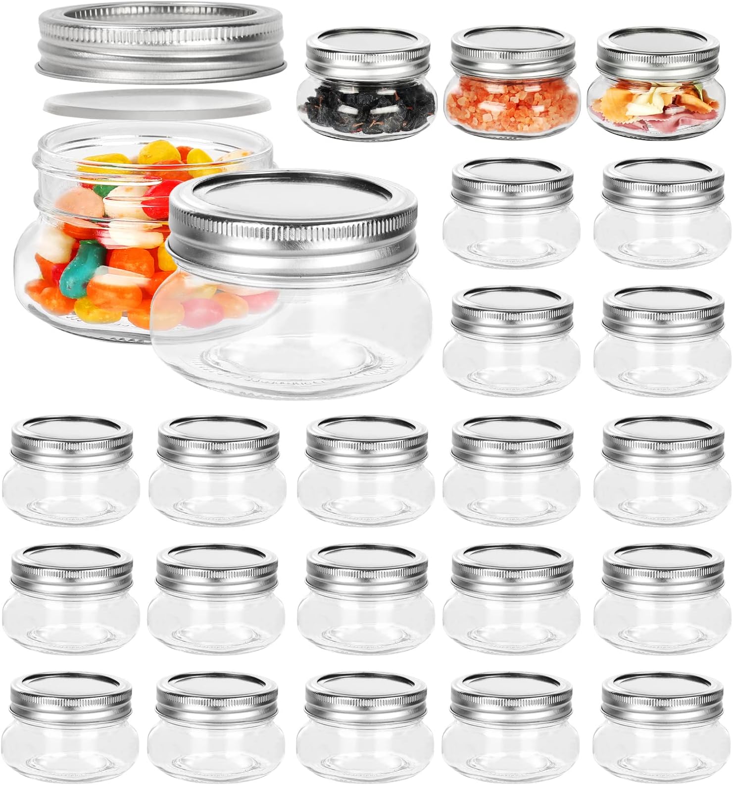 Amazon.com: Ball Mason Wide Mouth Half Pint Jars - 8oz - 4 Jars Per Box ...