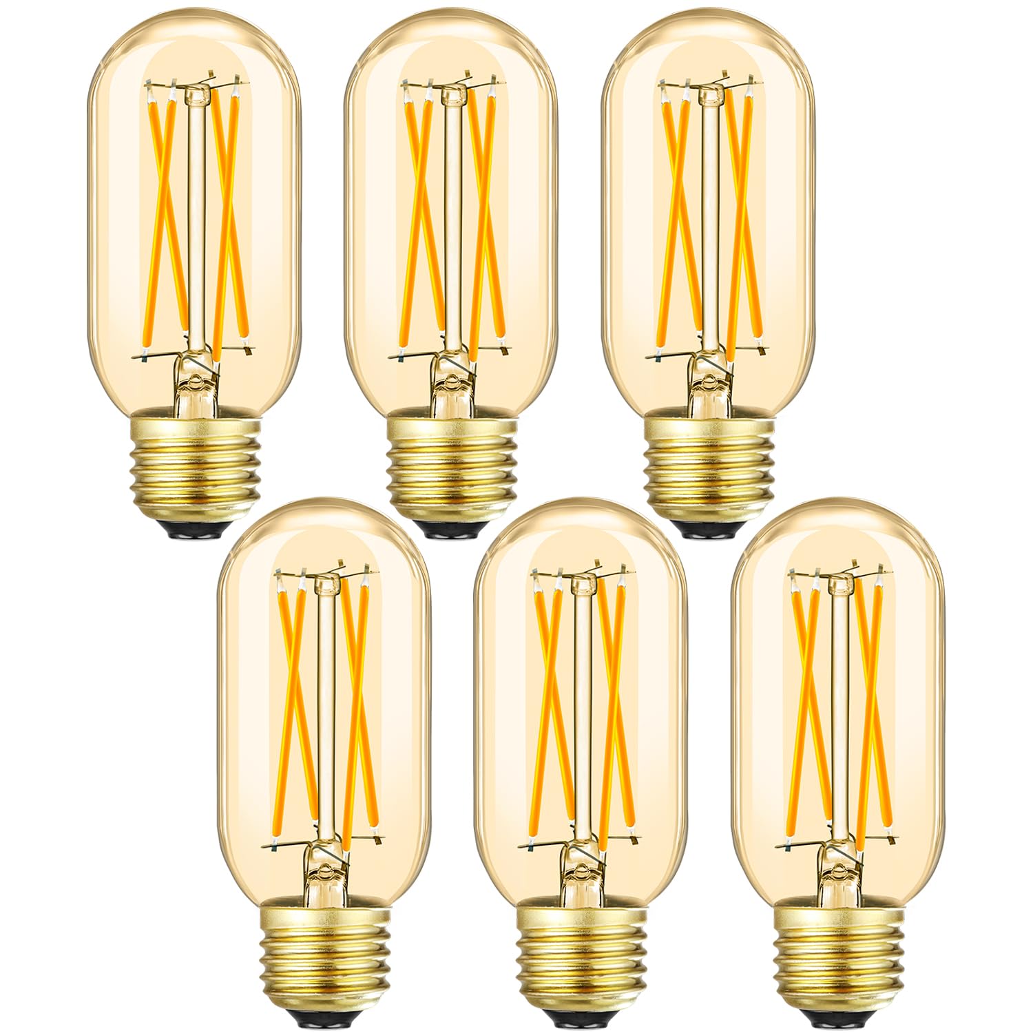 Leools E26 LED Bulb 6W Equivalent E26 Bulb 60 watt Warm White 2700K ...