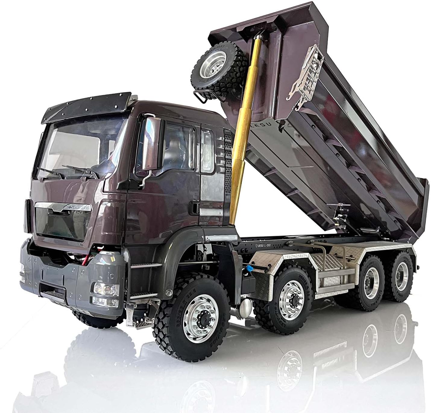 Amazon.com: TOUCAN RC HOBBY LESU 8X8 RC Dump Truck Scale 1/14 Hydraulic ...