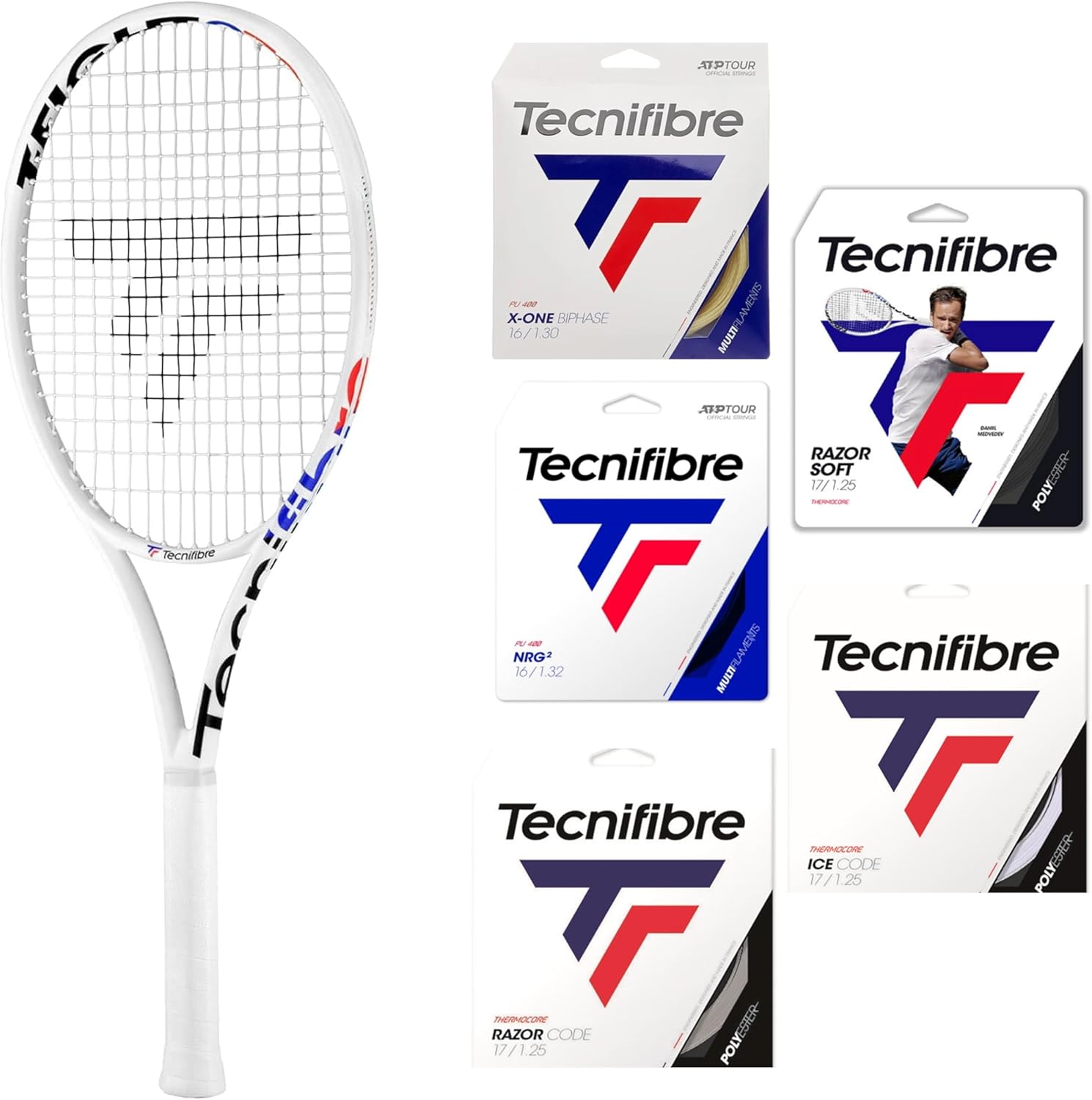 Amazon.com : Tecnifibre TFight ISO 270 Tennis Racquet Strung with Your ...