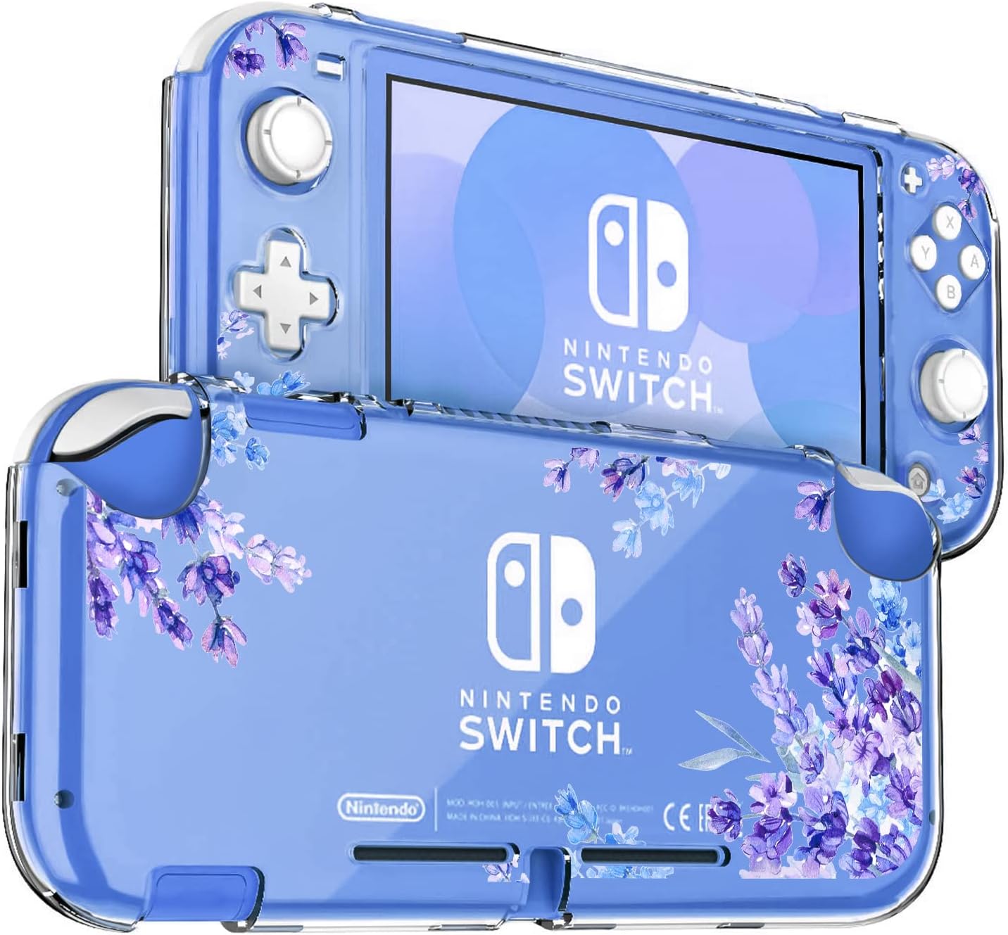 Amazon.com: DLseego Purple Lavender Flower Floral Clear Switch Lite ...