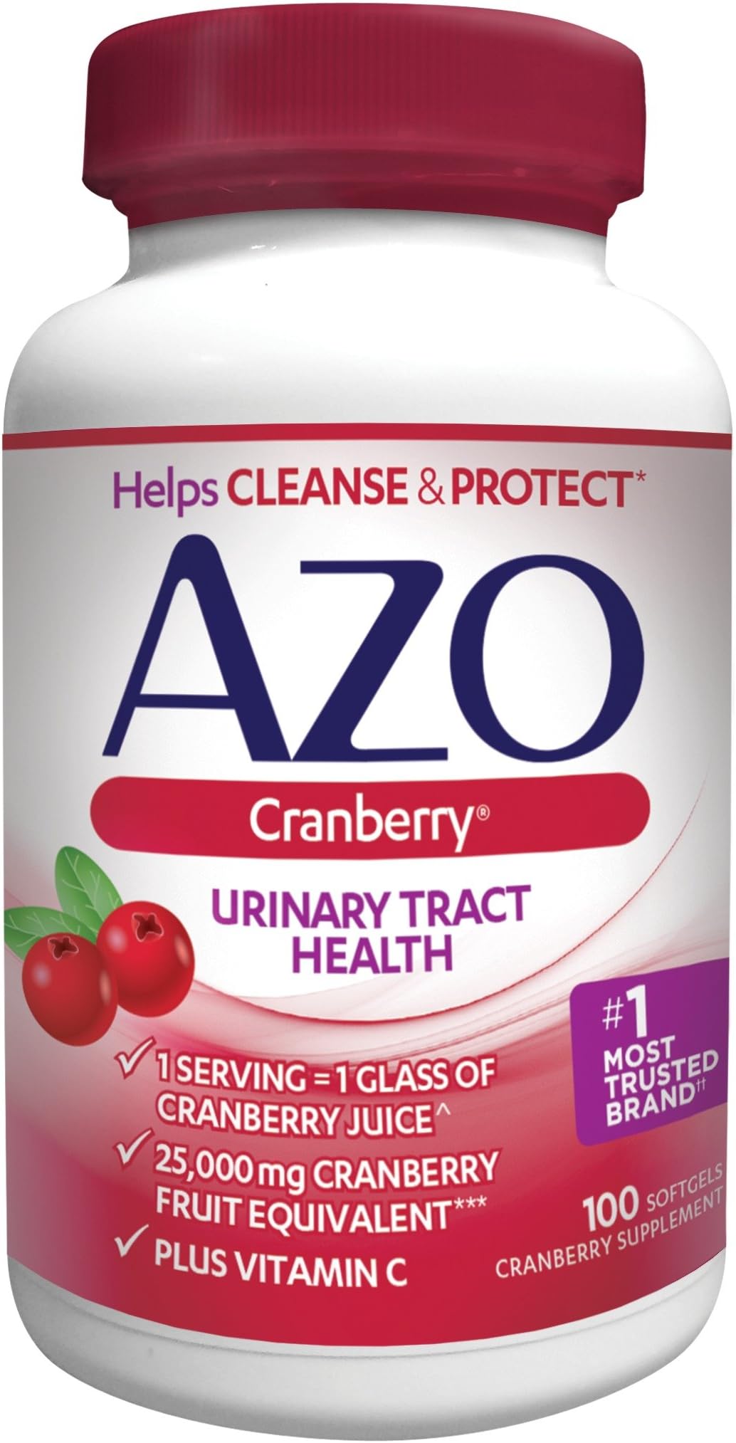 Amazon.com: AZO Cranberry Urinary Tract Health, 100 Softgels & 50 ...