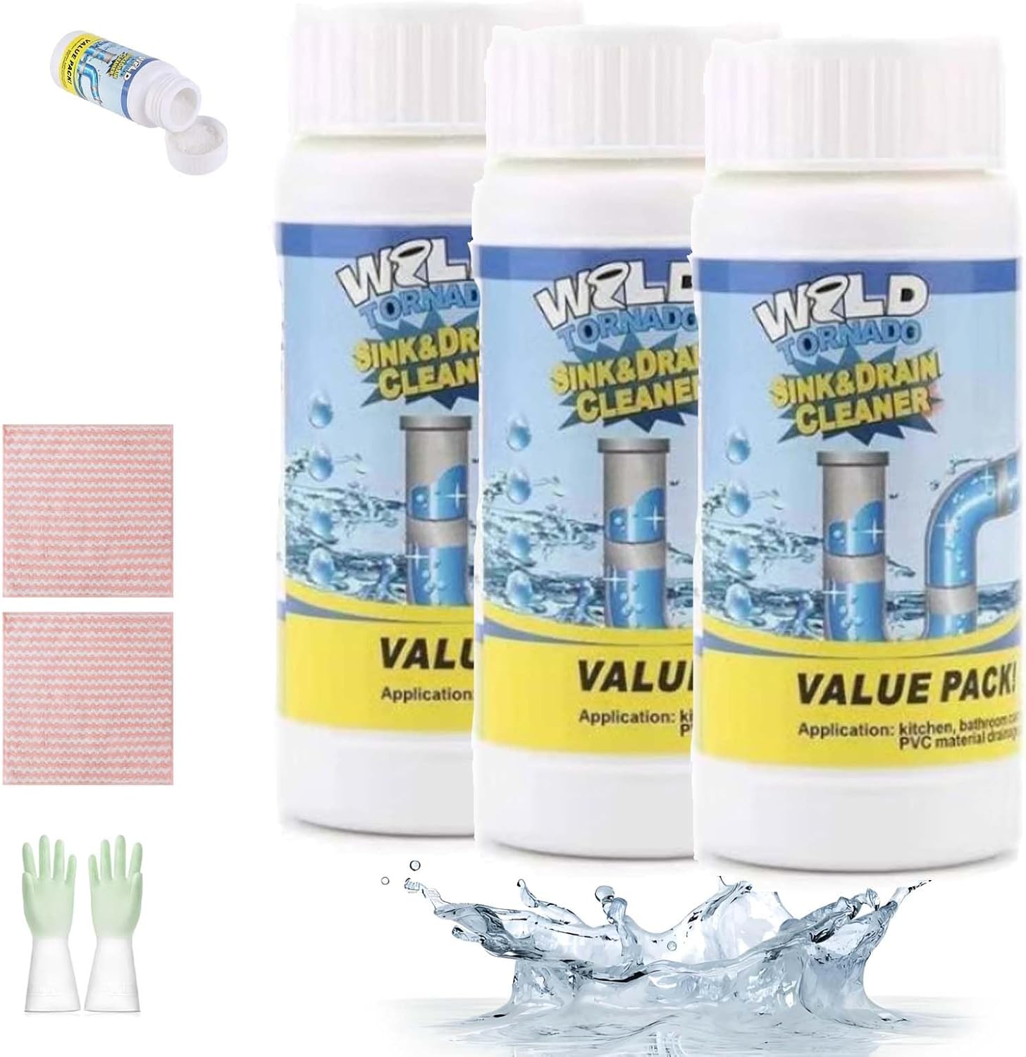 Velorin Abflussfrei Schaum Extra Stark, Rohrreiniger Extrem Stark, Wild ...