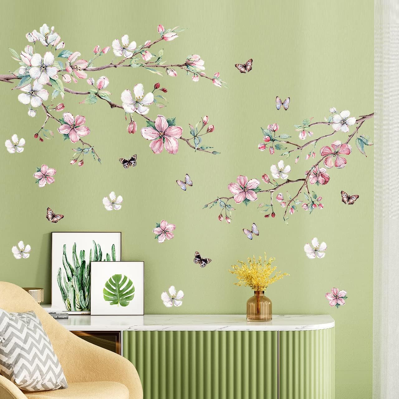 Amazon.com: AM AMAONM Removable 3D Ink Style Brown Tree Branches and ...