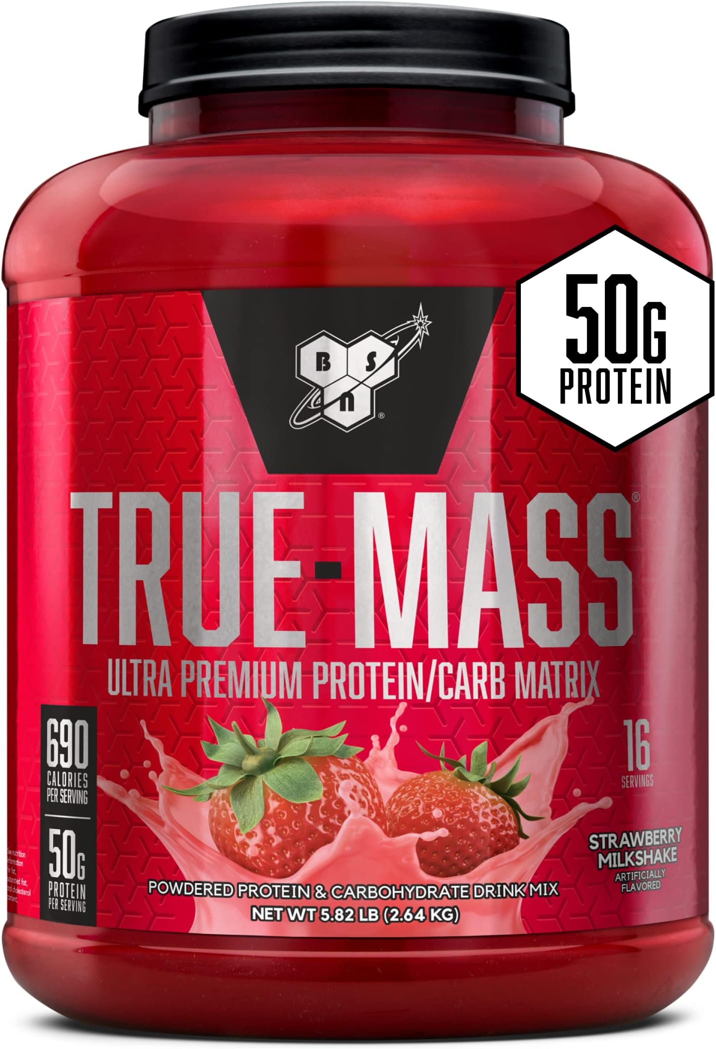 Amazon.com: BSN TRUE-MASS Weight Gainer, Muscle Mass Gainer Protein ...
