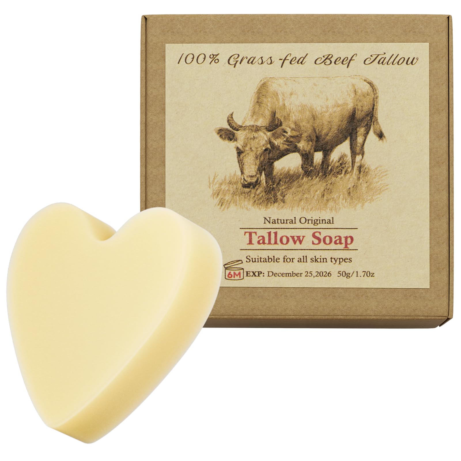 Buy Tallow Soap, Beef Tallow Soap, Tallow Soap Bar, Handmade Unscented ...