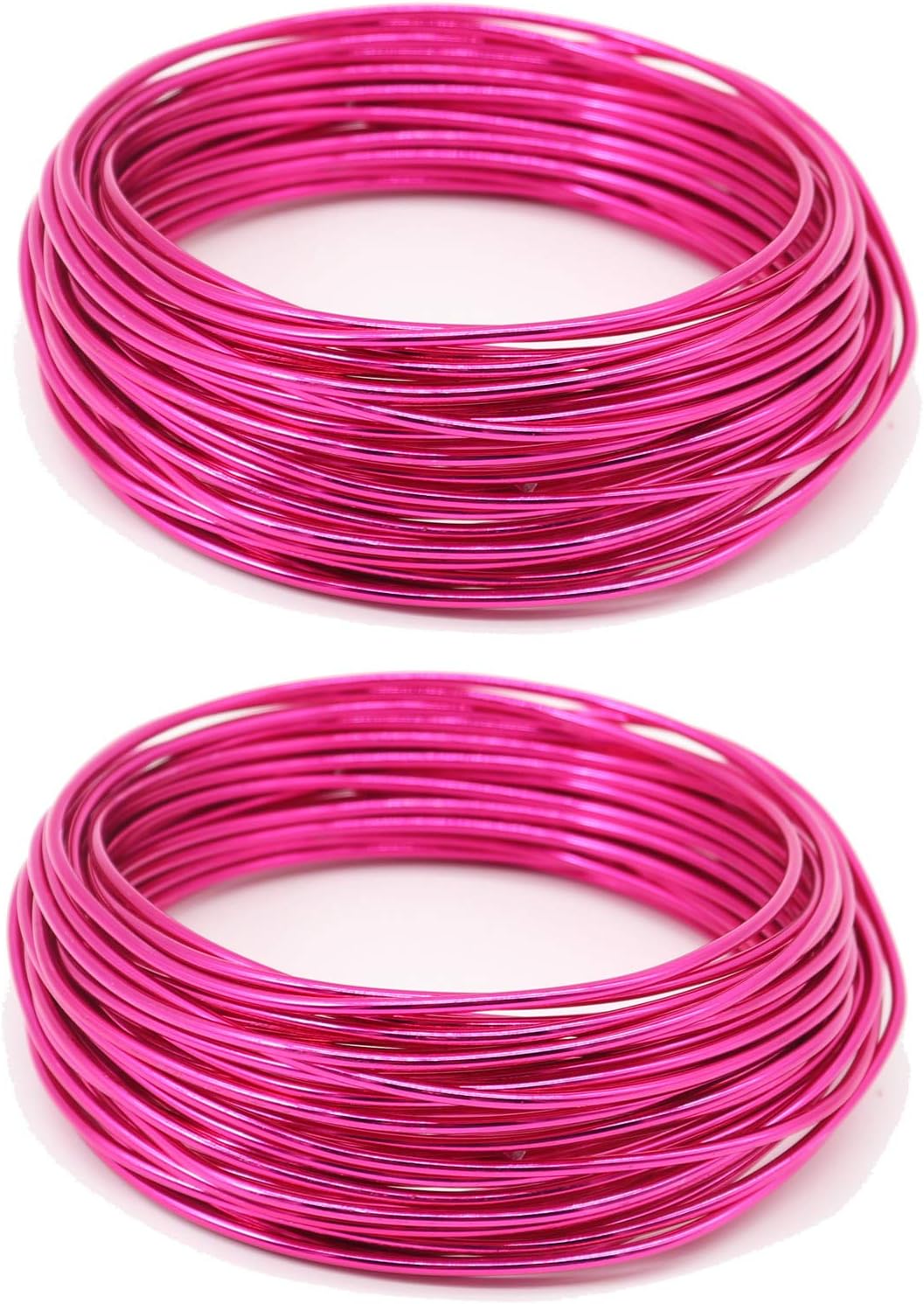 KuTi Kai Aluminium Wire 2 Rolls 5m Length Bendy Craft Silver Wire for ...