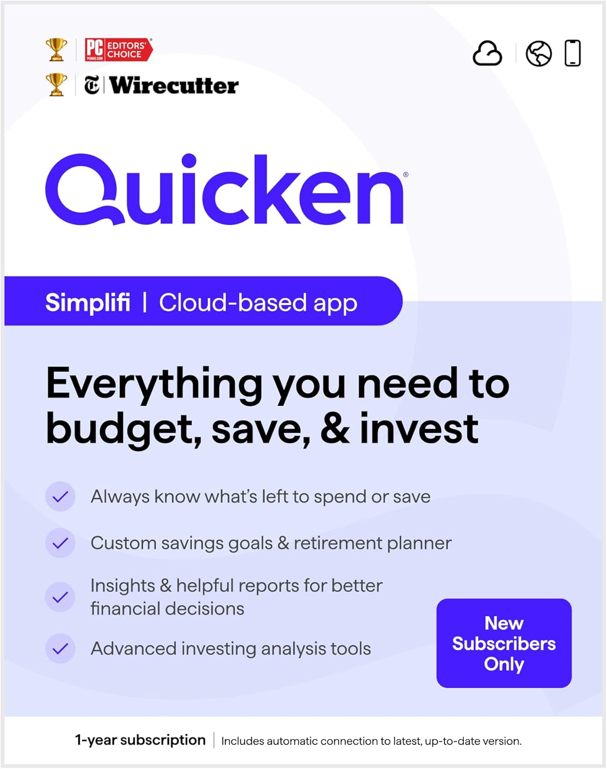 Amazon.com: Quicken Simplifi Personal Finance Software for NEW Simplifi ...