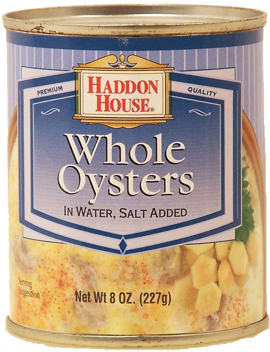 Amazon.com: Haddon House whole oysters in water, salt added, 8-oz. can ...
