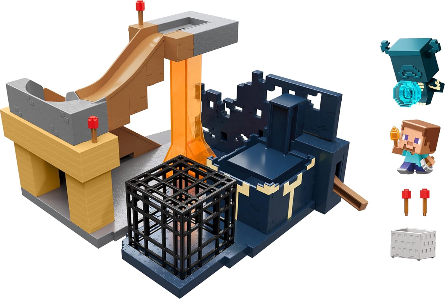 Amazon.com: Mattel Minecraft Mini Mode Playset, Rise of the Warden Set with 2 Minis including ...