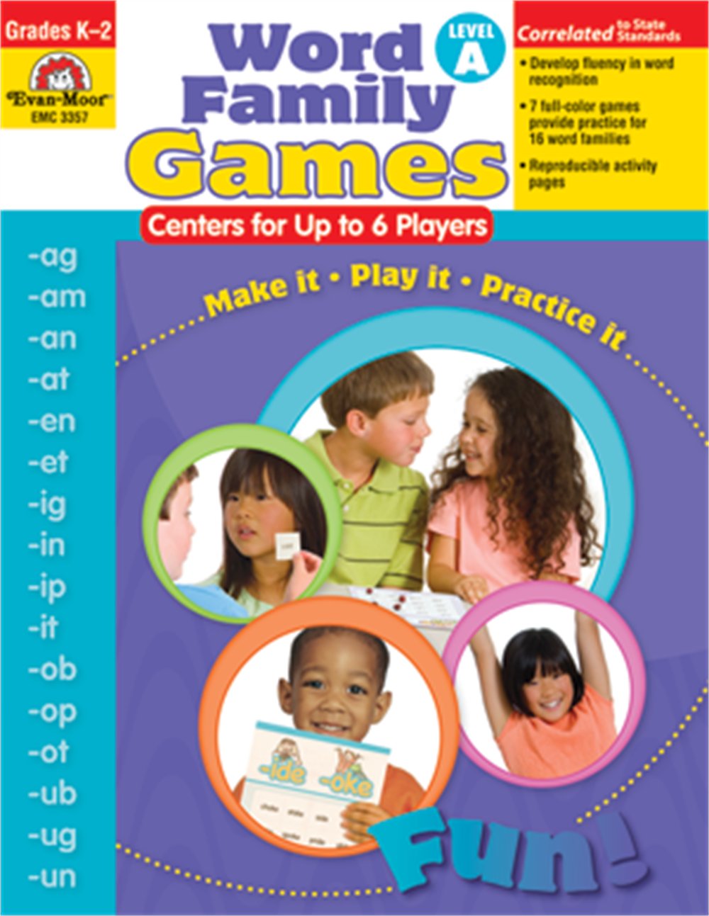Amazon.com: Word Family Games: Centers for Up to 6 Players, Level A ...