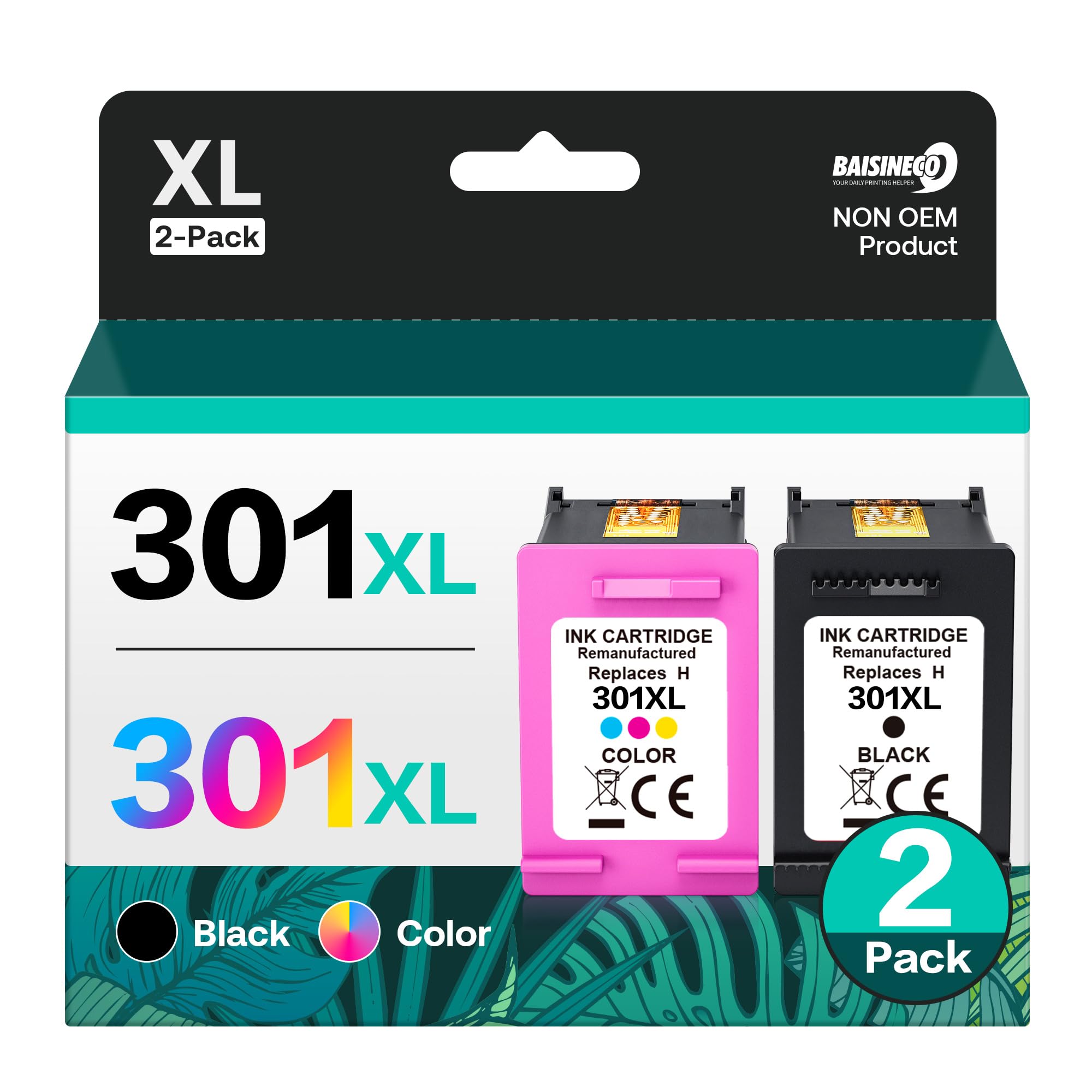 301XL Ink Cartridges Compatible for HP 301 XL Ink Cartridges Combo Pack ...