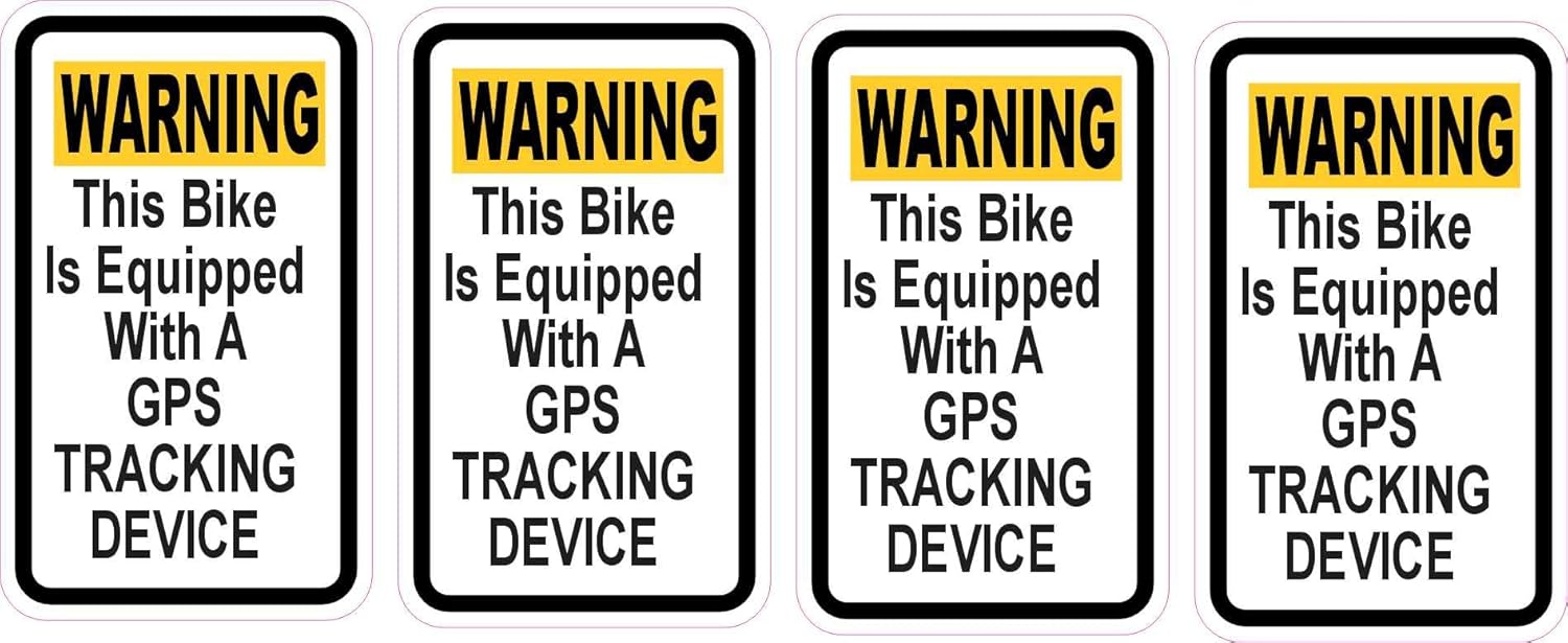 Amazon.com: StickerTalk Bike Equipped with GPS Tracking Stickers, 1 ...