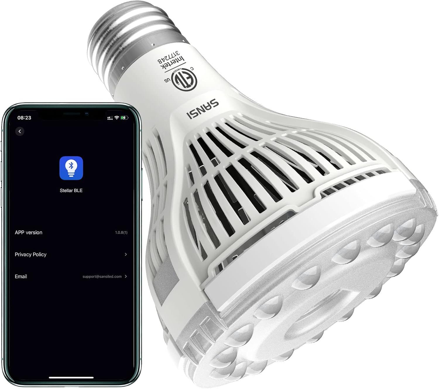 Amazon.com: SANSI 10W Smart LED Grow Light Bulb with APP Control ...