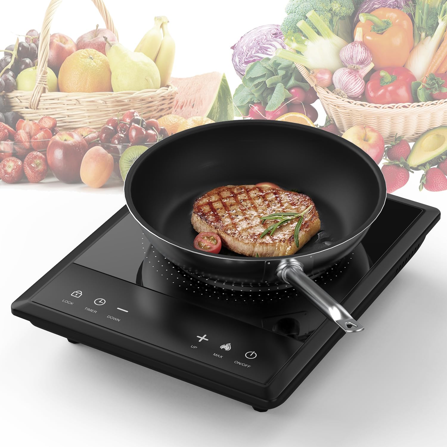 PAYISHO 2500W Portable Induction Cooktop,Electric Induction Cooker and ...