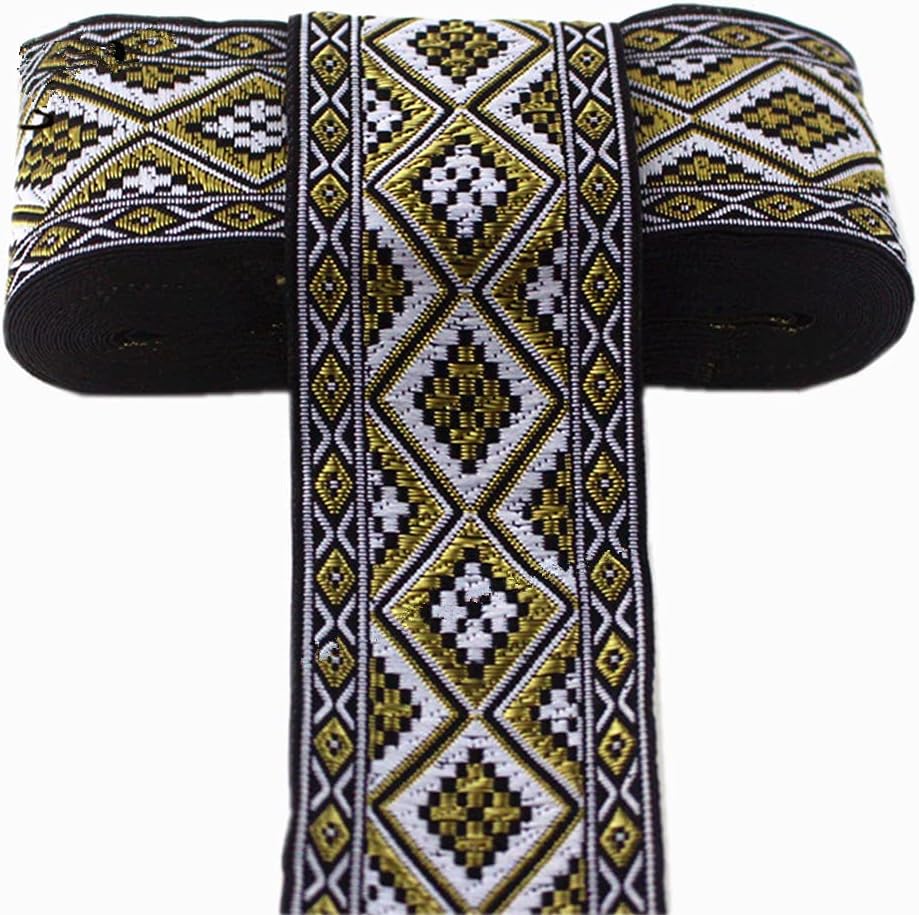 Amazon.com: Emma Floral Italian Jacquard Ribbon, 50mm Wide, Charcoal ...