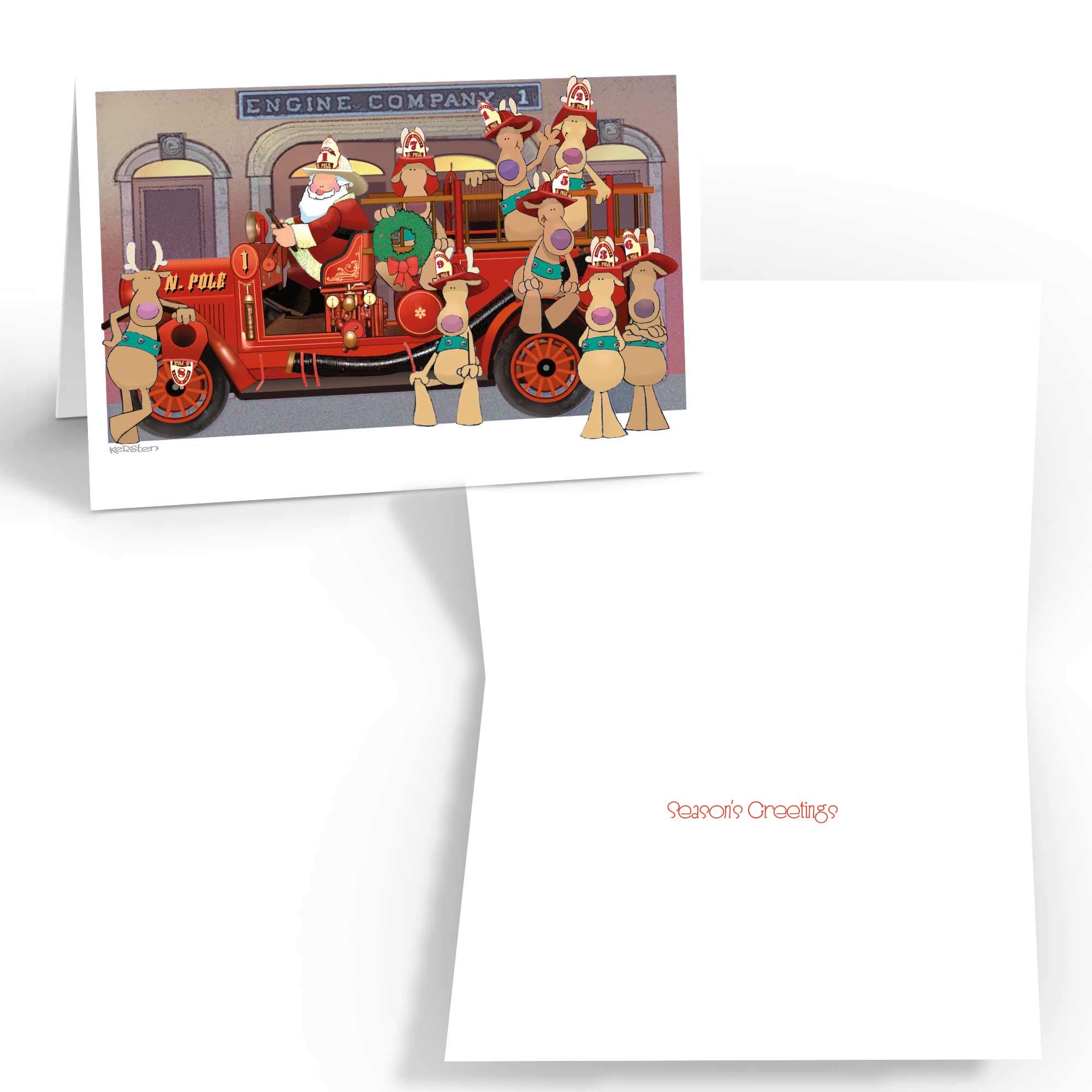 Fire Department Christmas Cards Firefighter Christmas Cards | Zazzle