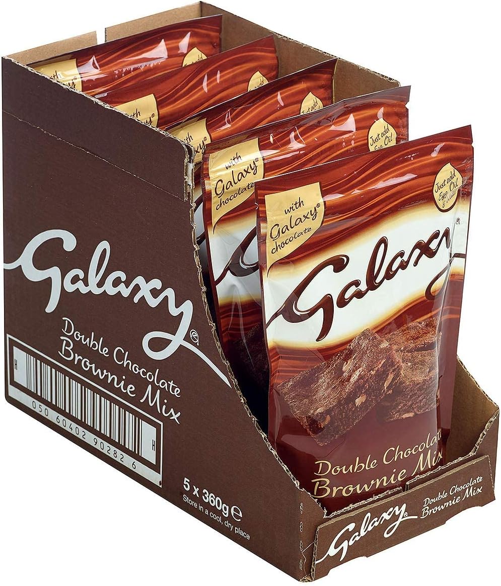Galaxy Double Chocolate Brownie Mix – 5 x 360g (Makes 60 Brownies ...