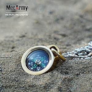 Compass Necklace, Mecarmy Keychain Compass with High Sensitivity ...