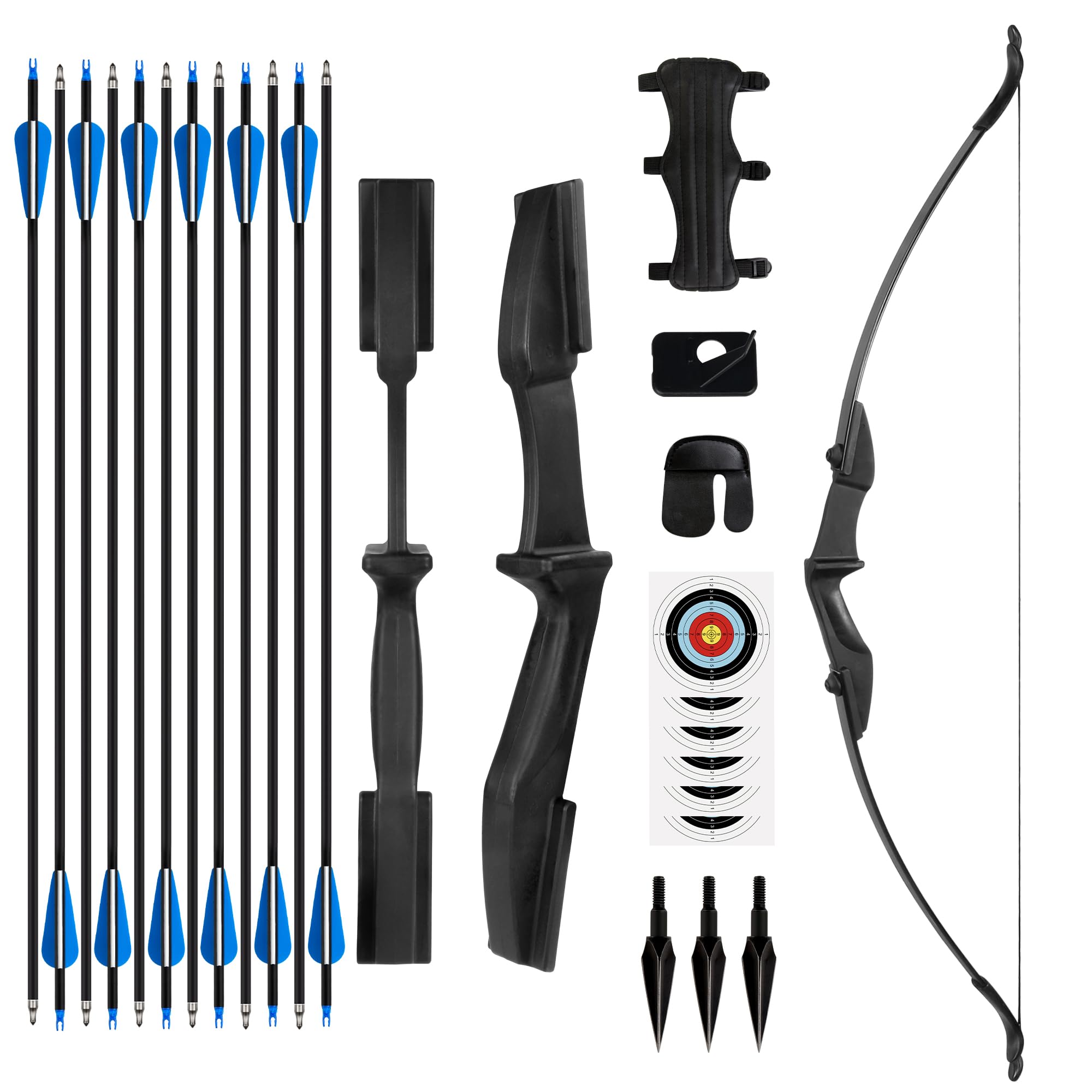 NorthSpoor Recurve Bow and Arrow 30lbs Archery Bows Set,Recurve Bow Bow ...