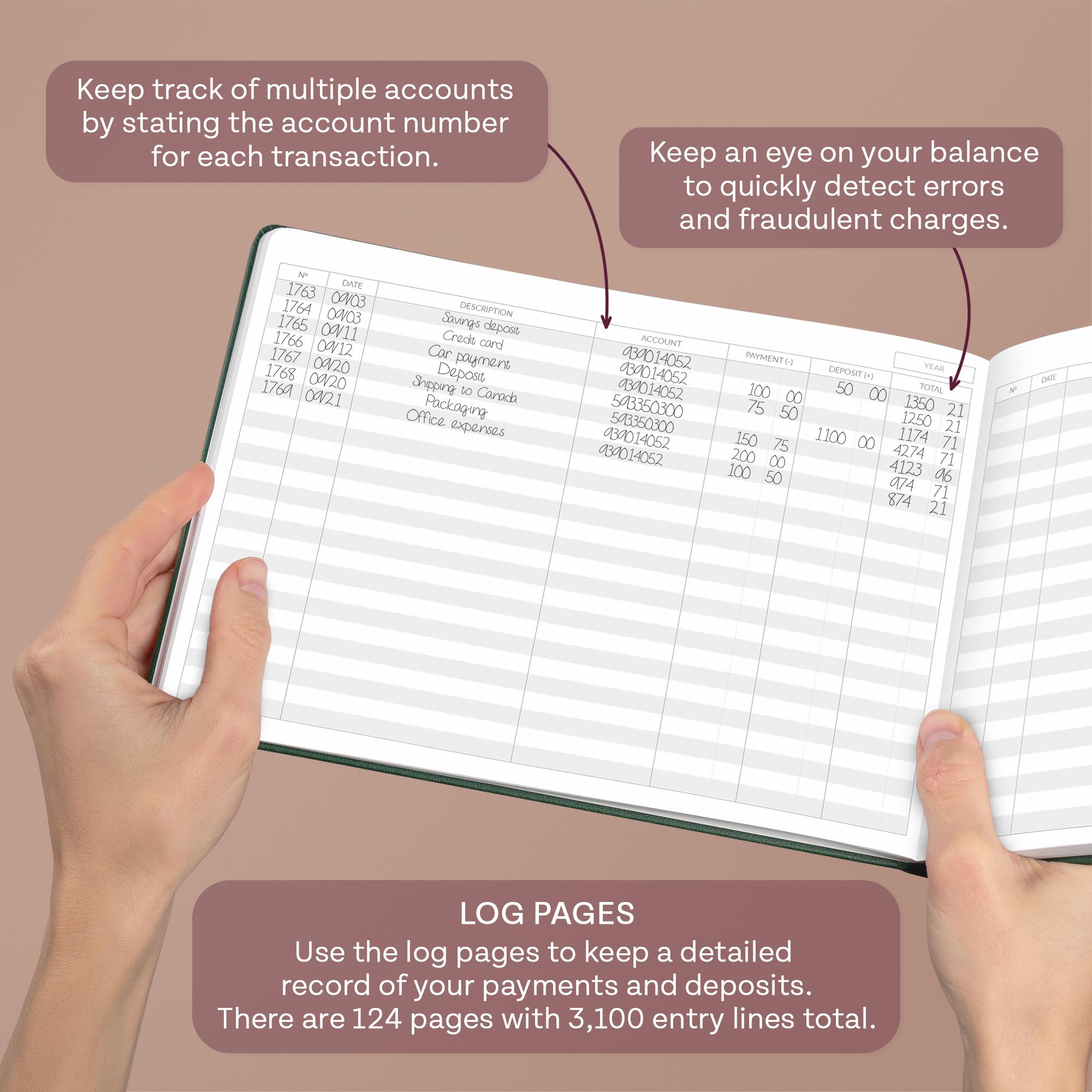 Snapklik.com : Skyline Accounting Ledger Book Columnar Log Journal For ...