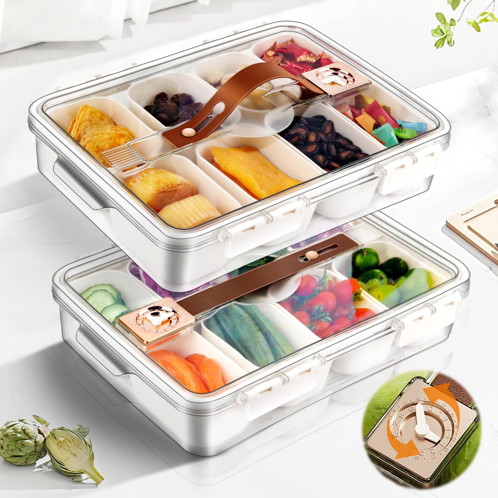 Amazon.com | AYAYASTORY Snackle-Box-Container,Snack-Tackle Box,Portable ...