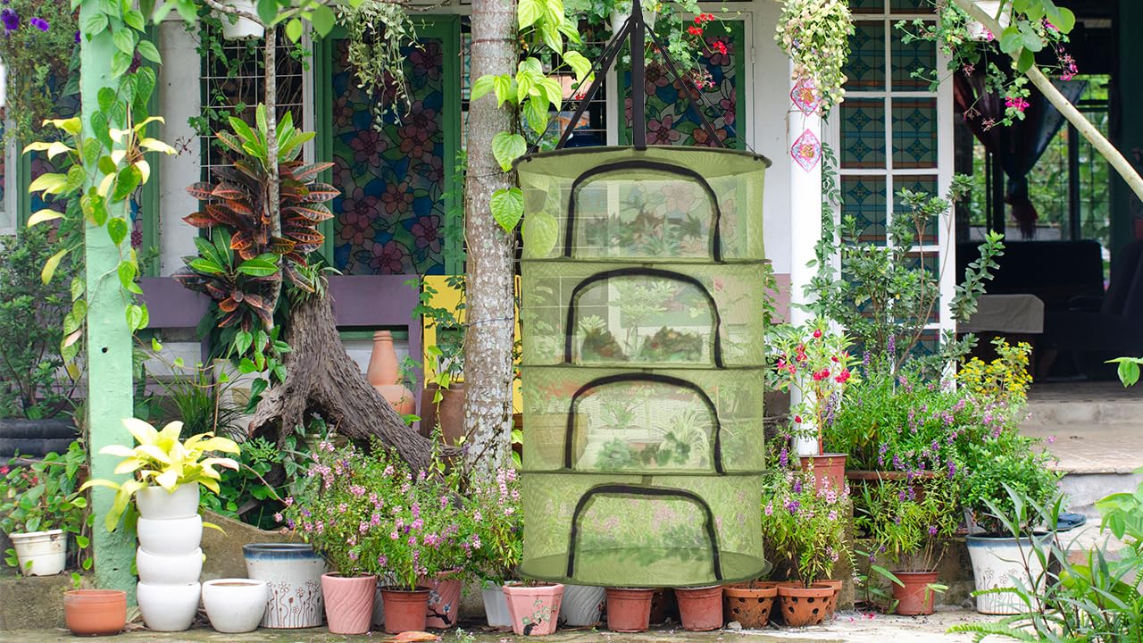 Snapklik.com : PAIGTEK 6 Layer Herb Drying Rack, Drying Rack For Herbs ...