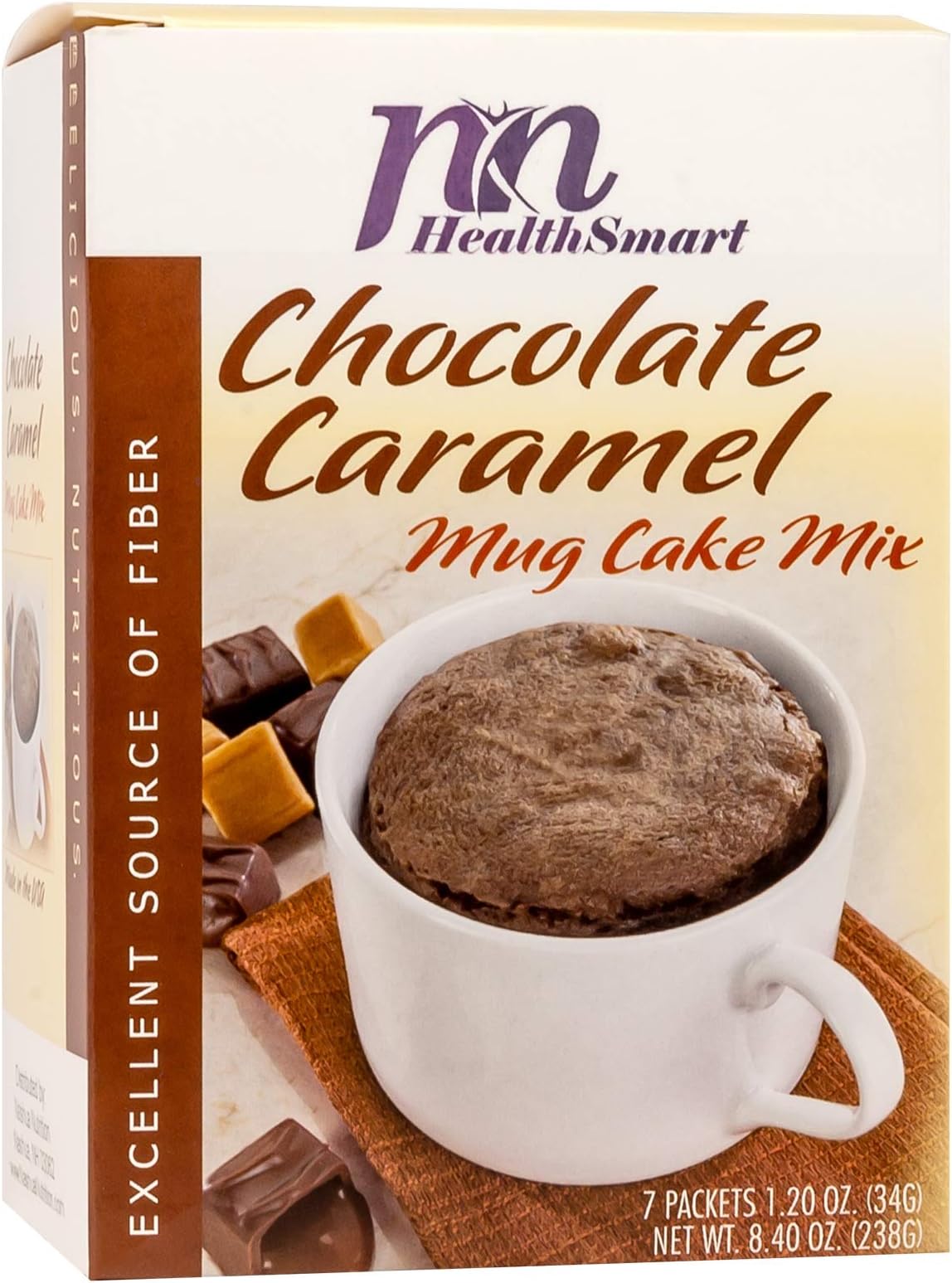 Amazon.com: HealthSmart High Protein Chocolate Caramel Mug Cake Mix ...